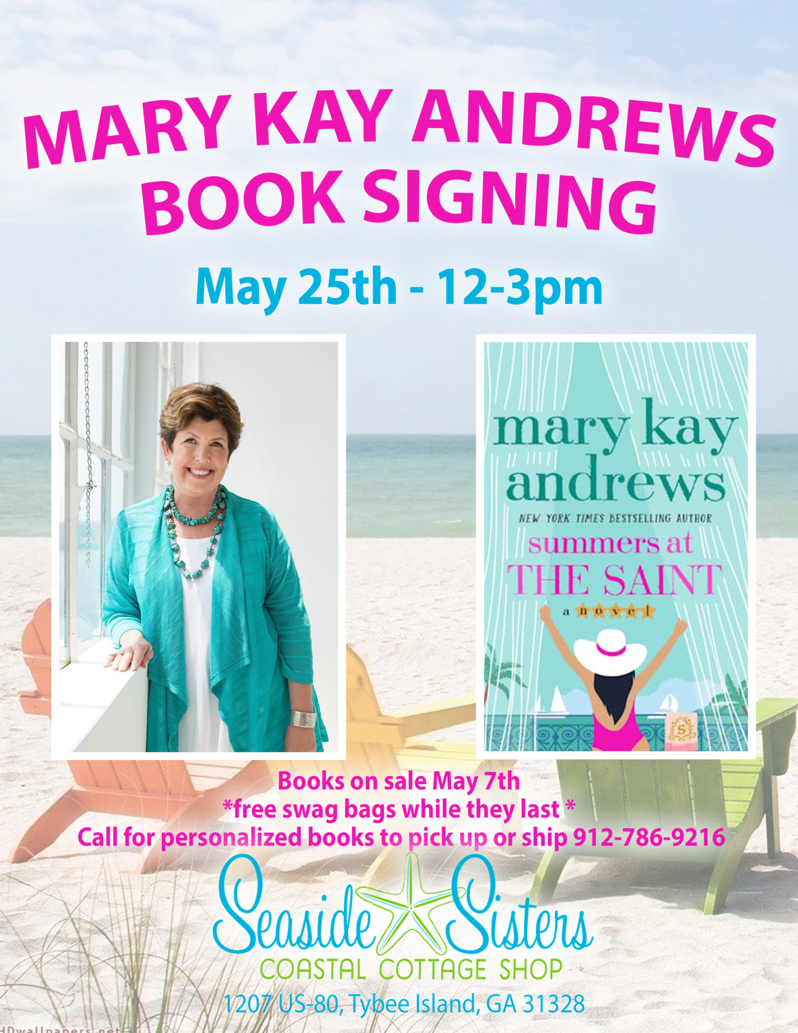 Mary Kay Andrews Book Signing - Mermaid Cottages on Tybee Island, GA